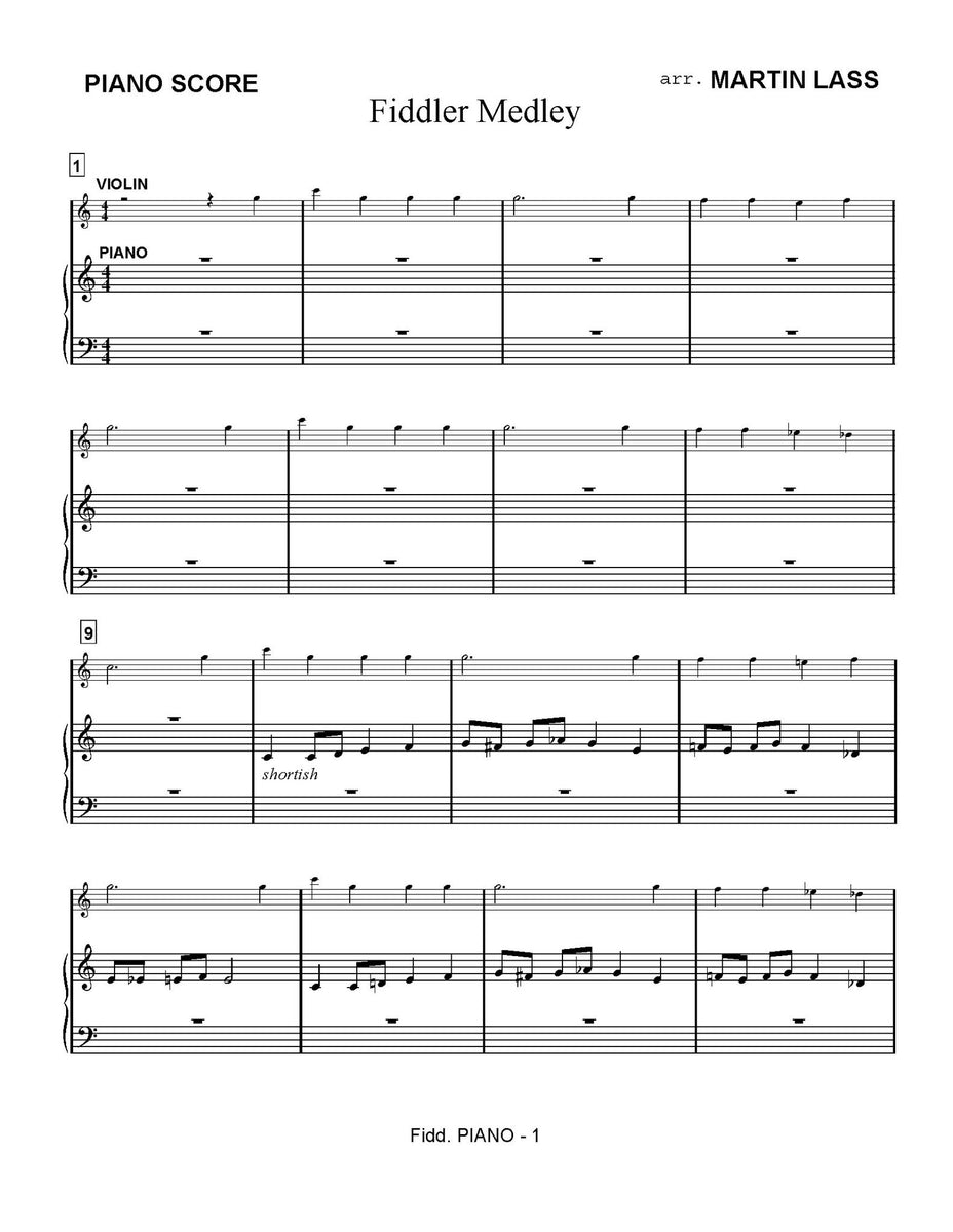 Fiddler on the Roof - sheet music download – Higher Octaves